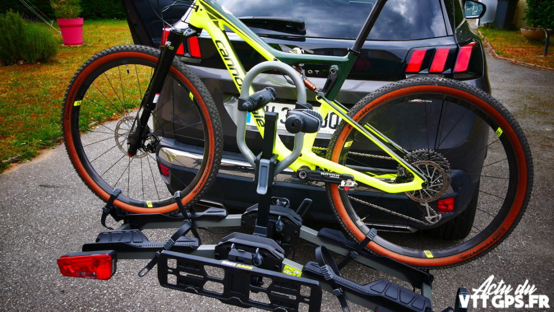 TEST DU PORTE VELO BUZZ RACK E-SCORPION 2 - www.actuduvttgps.fr